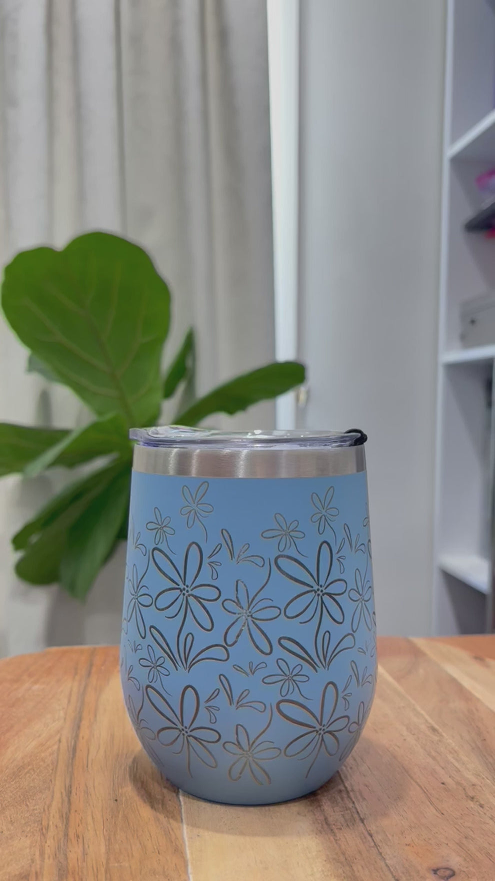 Custom wrapped Engraved Simple Flowers – FUNKY BANANA